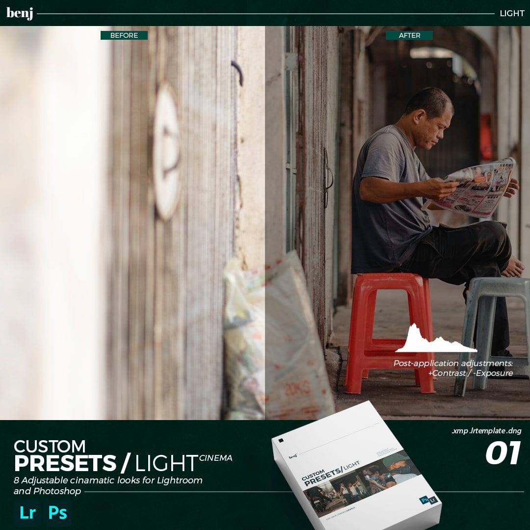 Benj™ Light | Color Grading LUTs