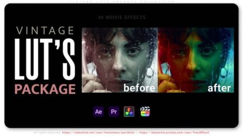 Vintage LUTs Presets Collection | Color Grading LUTs